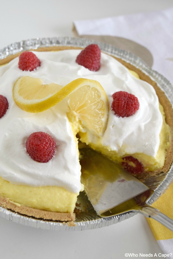 Creamy Lemon Layered Pie - Who Needs A Cape?