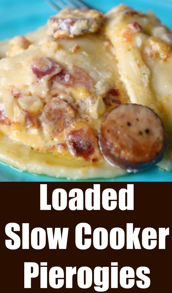 Loaded Slow Cooker Pierogies - Who Needs A Cape?