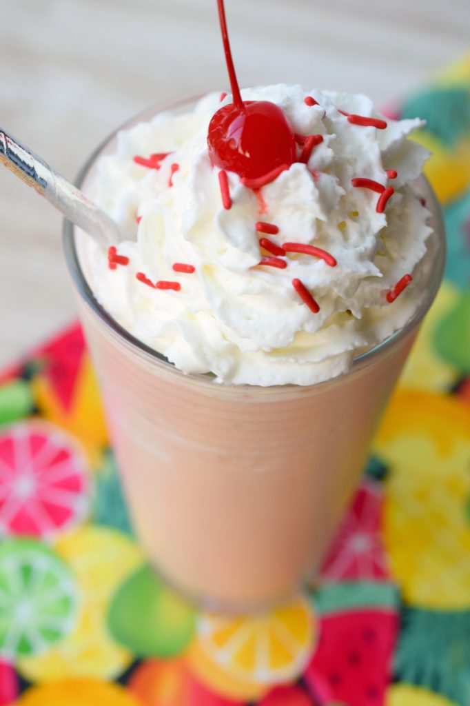 Cherry Vanilla Java Frappe - Who Needs A Cape?